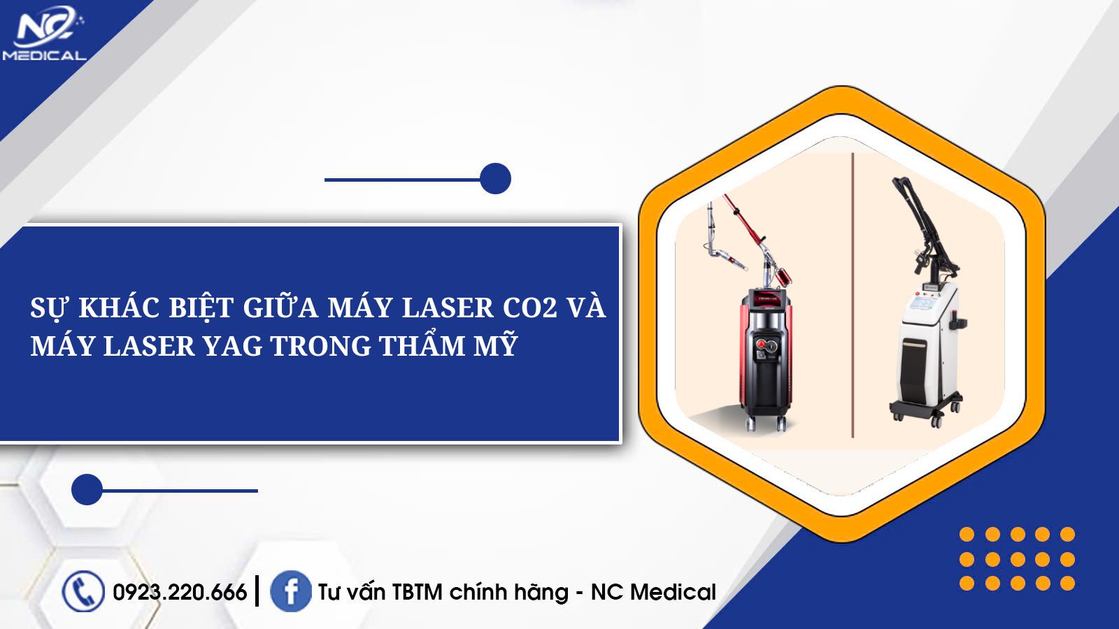Sự khác biệt giữa máy laser CO2 và máy laser YAG trong thẩm mỹ - NC Medical